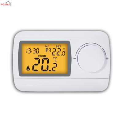 China 119 X 80 X 31 Mm Boiler Room 7 Day Programmable Thermostat White Color 147g Lightweight Temperature Control Solution for Industrial Boilers for sale