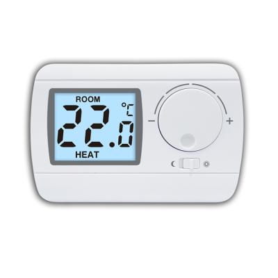 China White Color Boiler Room Thermostat with Heat OFF Switch and Lighting Current Standby Current Less Than 7.2mA Providing Temperature Management for sale