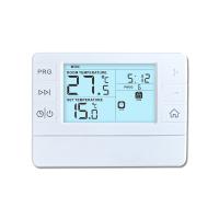 China White Color Digital Room 7 Day Thermostats Including Switchable Voltage 24 V AC DC Engineered For Temperature Monitoring And Adjustment for sale