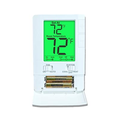 China HEAT System Operation Mode Wired Non-Programmable 1 heat 1 cool Thermostat Offering White Blue And Green Backlight Color Choices Designed For Heating Management for sale