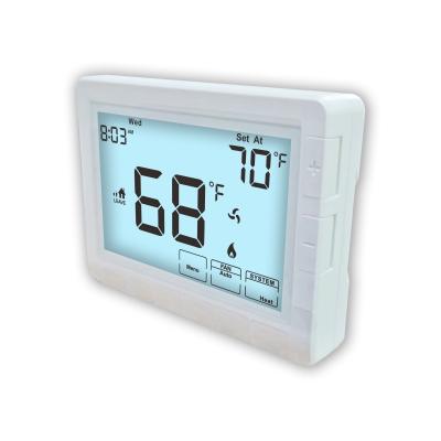 China Stages H C Conventional 1H 1C Electronic Room Programmable 7 Day Thermostat With White Blue Green Backlight Color And Temperature Control Ranges 44°F To 90°F 7°C To 32°C for sale