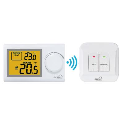 China Boilers Wireless Room Thermostat Featuring LCD Display and Transmission Distance Approx 100m Suitable for Heating Systems for sale