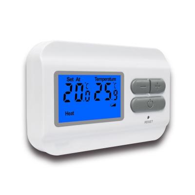 China System Operation Mode OFF Electronic Room Boiler Thermostats Adjustable Temperature Range 5°C to 32°C in 0.5°C Increments Temperature Control Solution for sale