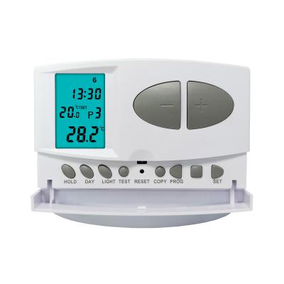 China HEAT Mode Wireless Room Boier 7 day Thermostat Compatible Boilers Featuring Receiver 230VAC 50HZ Ensuring Accurate Wireless Heating Control for sale