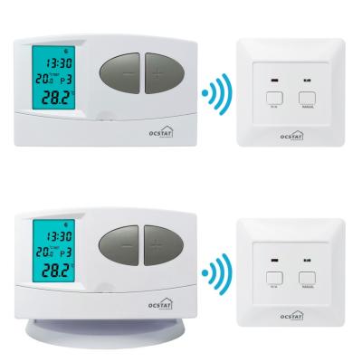 China Receiver 230VAC 50HZ Wireless RF programmbale Thermostat RF Boiler 7 Day Thermostat Programmable Wireless Thermostat for Energy Management for sale