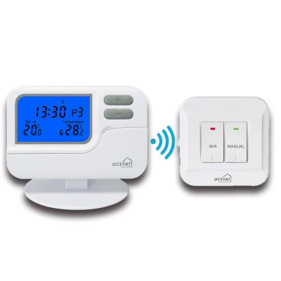 China Temperature Control Wireless Room Thermostat 7 Day Wireless Thermostat with LCD Display Providing Temperature Regulation for sale