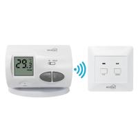 China Heat Mode Wireless Room Thermostat Featuring 2x AA 15V Lithium Battery Suitable for Boilers Ensuring Heating Management for sale