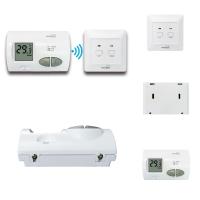 China Wireless Simple Thermostat RF Non-programmable Heating Room Thermostat Including Receiver 230VAC 50HZ Designed for Climate Control in Large Facilities for sale