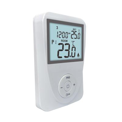 China Temperature measurement accuracy ±1°C at 20°C Underfloor Heating Room Programmable Thermostat with Display Temperature Range 0°C 40°C in 0.1°C Increments and Standby Current Lighting Current ≤ 7mA for sale