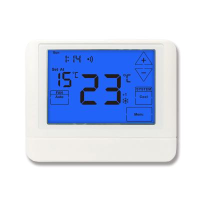 China Display Size 7.52 Sq in 7 Day Programmable Thermostat WIFI HVAC 4 H 2 C Anti Flammable ABS PC Construction for Safe and Operation for sale