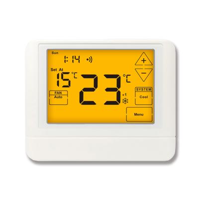 China Large LCD Adjustable 24V WIFI Smart 7 Day Thermostat Terminal Designations RH offering enhanced temperature control for professional culinary for sale