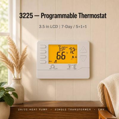 China Riseem 5.65 Sq.in. Display Size Hot Runner Heat Pump Thermostat Temperature Controller for Customizable Temperature Regulation in HVAC System for sale