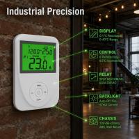 China 130 X 86 X 28 Mm Underfloor Heating Room 7 Day Programmable Thermostat for Underfloor Heating Systems Display Temperature Range 0°C 40°C in 0.1°C Increments for sale
