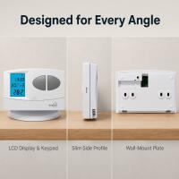 China Receiver 230VAC 50HZ Wireless RF programmbale Thermostat RF Boiler 7 Day Thermostat Programmable Wireless Thermostat for Energy Management for sale