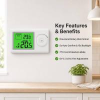 China Riseem High Accuracy Heating Room Non-Programmable Thermostat With Temperature Control for sale