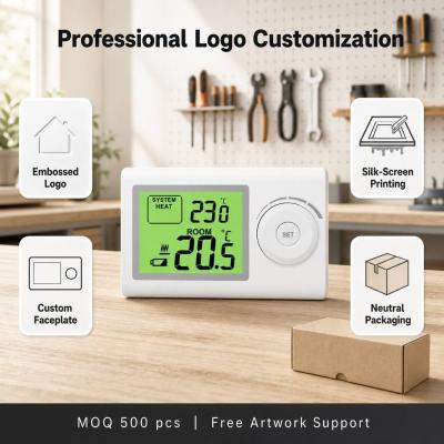 China Riseem High Accuracy Heating Room Non-Programmable Thermostat With Temperature Control for sale