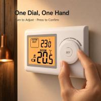 China Riseem Temperature Control Room Heating Thermostat , Digital House Thermostat White Color for sale