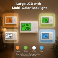 China White Color Digital Room Thermostats with Digital Display Style for sale