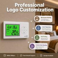 China White Color Digital Room Thermostats with Digital Display Style for sale