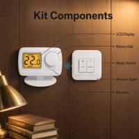 China Switchable Voltage 24-230V Control Room Featuring RF Radio Frequency 868MHZ Heating Thermostat Connectivity to Support Scalable and Control Networks for sale