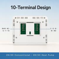 China 24V Wired Programmable Heat Pump Thermostat Providing 5 Minutes Compressor Delay Protection Engineered For HVAC Scheduling for sale