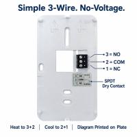 China Display Temperature Range 3°C to 37°C Digital Room Boiler Thermostats White Color Compact Size Temperature Management Solutions for sale