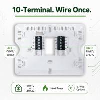 China HEAT/OFF/COOL 2 Heat 2 Cool Programmable Room Air Conditioning Thermostat 2*AA Alkaline Batteries Or 18-30 VAC NEC Class II Power Supply for sale