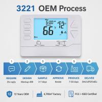 China Energy-Saving 2 Heat 2 Cool Heat Pump Thermostat Load Rating 1.5 Amp Maximum All Terminals Combined for sale