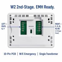 China Energy-Saving 2 Heat 2 Cool Heat Pump Thermostat Load Rating 1.5 Amp Maximum All Terminals Combined for sale