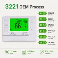 China 5.65 Sq.in. Display Size Non Programmable Heat Pump Thermostat for COOL System Operation Mode Energy Saving Solution for sale