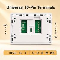 China Riseem Mounts On Wall Or Junction Box Heat Pump Thermostat W/E Terminal Designations Temperature Ranges 32°F 99°F 0°C 40°C for sale