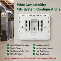 China Miuputake Manual/Automatic Control Wired Room Thermostat with ±1C Accuracy and Battery Power Supply for sale