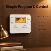 China Riseem Smart and Convenient Digital Electronic Room Thermostat for Temperature Ranges 32°F 99°F STN605 for sale