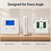China Riseem 2.08 Sq.in. Display Size Programmable Room Air Conditioning Thermostat for Customer Requirements for sale