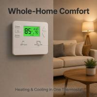 China Riseem 24 VAC Electronic Room 7 Day Thermostat for Temperature Control Ranges 44°F 90°F 7°C 32°C and Easy Installation for sale