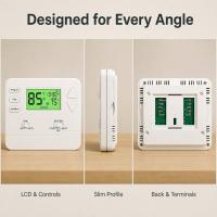 China Riseem 24 VAC Electronic Room 7 Day Thermostat for Temperature Control Ranges 44°F 90°F 7°C 32°C and Easy Installation for sale