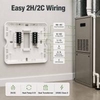 China Riseem 24 VAC Electronic Room 7 Day Thermostat for Temperature Control Ranges 44°F 90°F 7°C 32°C and Easy Installation for sale
