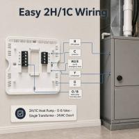 China Riseem Dependable Operation Air Source Heat Pump Thermostat with Internal NTC Sensor in HEAT Mode for sale