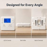 China Riseem Dependable Operation Air Source Heat Pump Thermostat with Internal NTC Sensor in HEAT Mode for sale