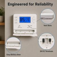 China Riseem Dependable Operation Air Source Heat Pump Thermostat with Internal NTC Sensor in HEAT Mode for sale