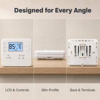 China Riseem 1.5 Amp Maximum All Terminals Combined Commercial Heat Pump Thermostat Conventional Or Heat Pump Application Type for sale