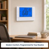 China Coiiwsei Blue LCD Display Intelligent Temperature Controller for Indoor in Hotels and Houses for sale