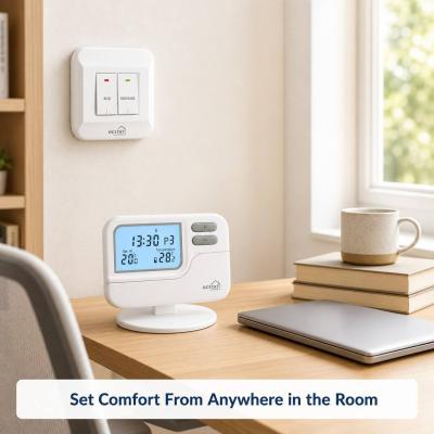 China Temperature Ranges 0°C To 35°C In 0.1°C Increments Boiler Heating RF 7 Day Thermostat Featuring LCD Display Ideal For Energy Management Systems for sale