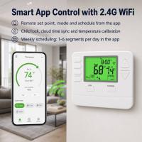 China RIseem Smart 7 Day Programmable Thermostat Wi-Fi 2.4GHZ Take Control of Your Energy Usage with Customizable Programming for sale