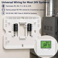 China RIseem Smart 7 Day Programmable Thermostat Wi-Fi 2.4GHZ Take Control of Your Energy Usage with Customizable Programming for sale