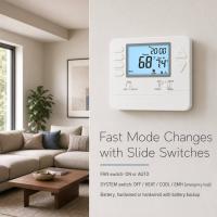 China Riseem Weekly Programmable 0.5°C Accuracy HVAC System Heat Pump Thermostat 24V for sale