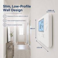 China Riseem Weekly Programmable 0.5°C Accuracy HVAC System Heat Pump Thermostat 24V for sale