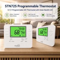 China Heagstat NTC Sensor and Anti-Flammable ABS PC 7 Day Programmable Thermostat for Heat Pump Control for sale