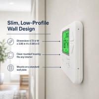 China Heagstat NTC Sensor and Anti-Flammable ABS PC 7 Day Programmable Thermostat for Heat Pump Control for sale