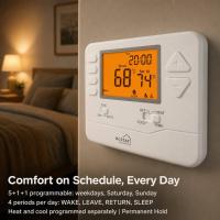 China Suuwer Keep Your Home Comfortable and Save Energy with a 7 Day Programmable Thermostat Digital Display for sale